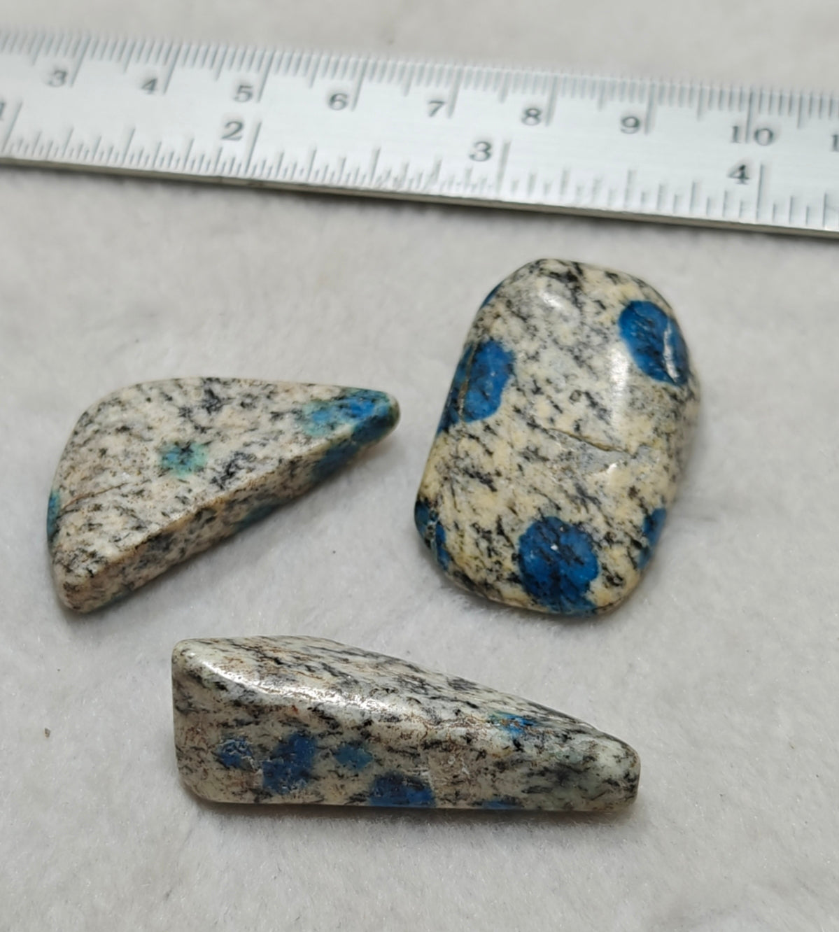 3 Natural K2 stone tumbles also known as Azurite in granite – Latif ...