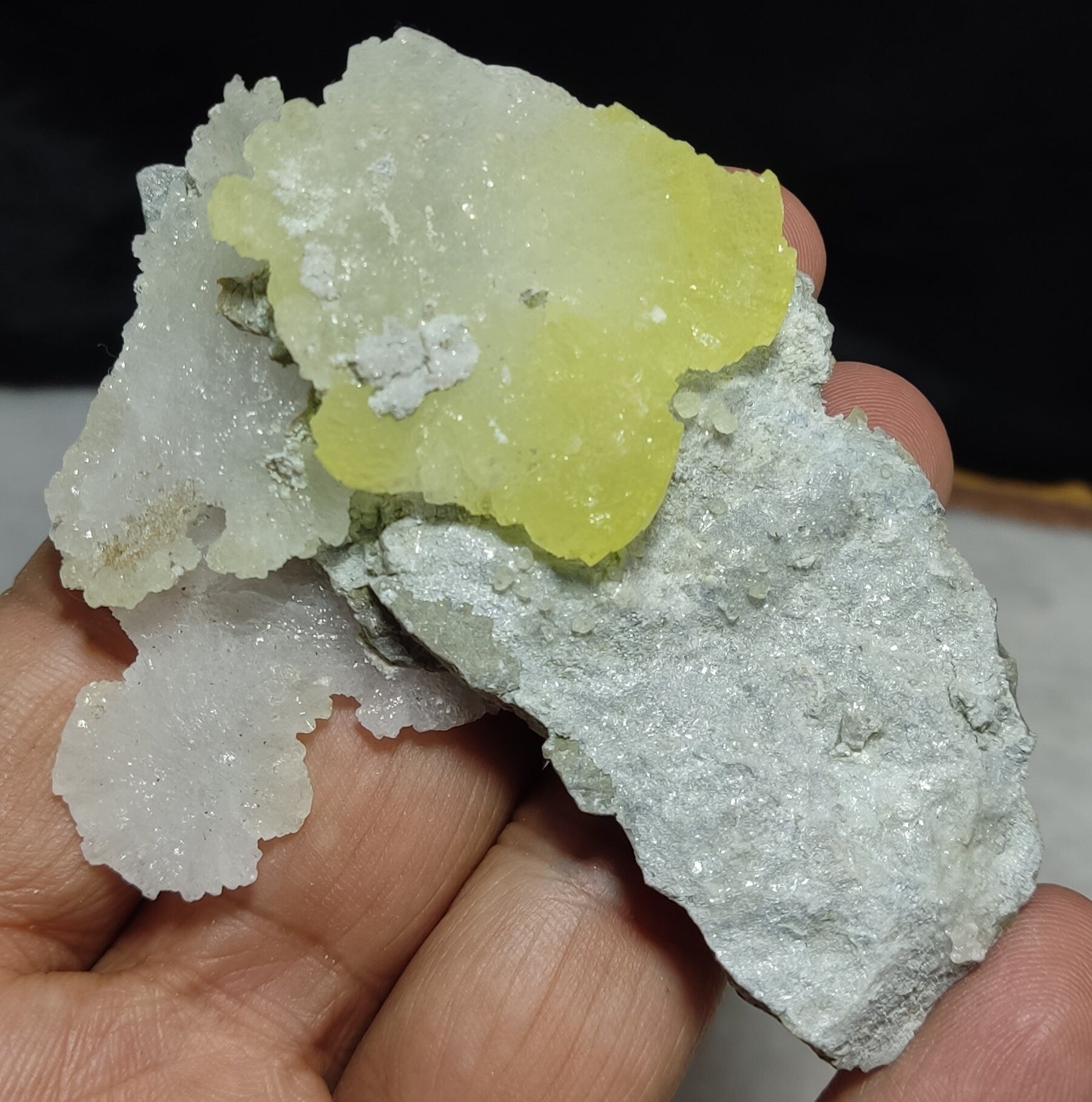 Natural Yellow Brucite crystal 48 grams – Latif Creations